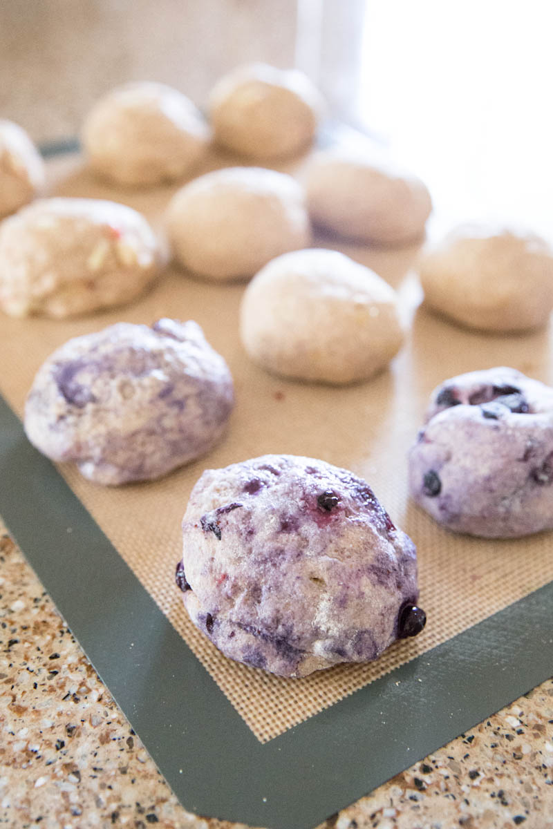 Sprouted Whole Wheat Bagel Recipe with Wild Blueberries | Vintage ...